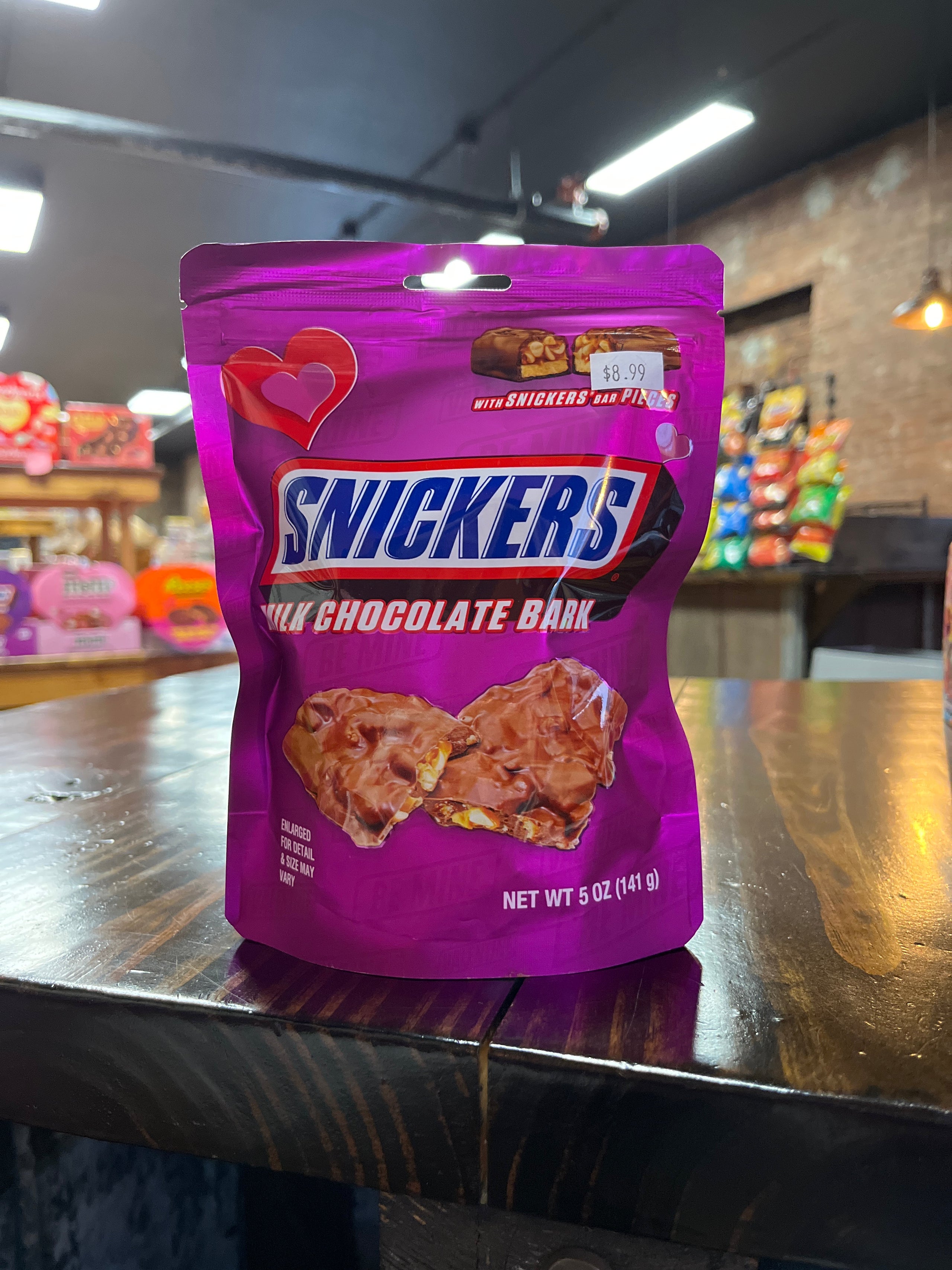 Snickers Milk Chocolate Bark 5oz | James' Sweet Spot