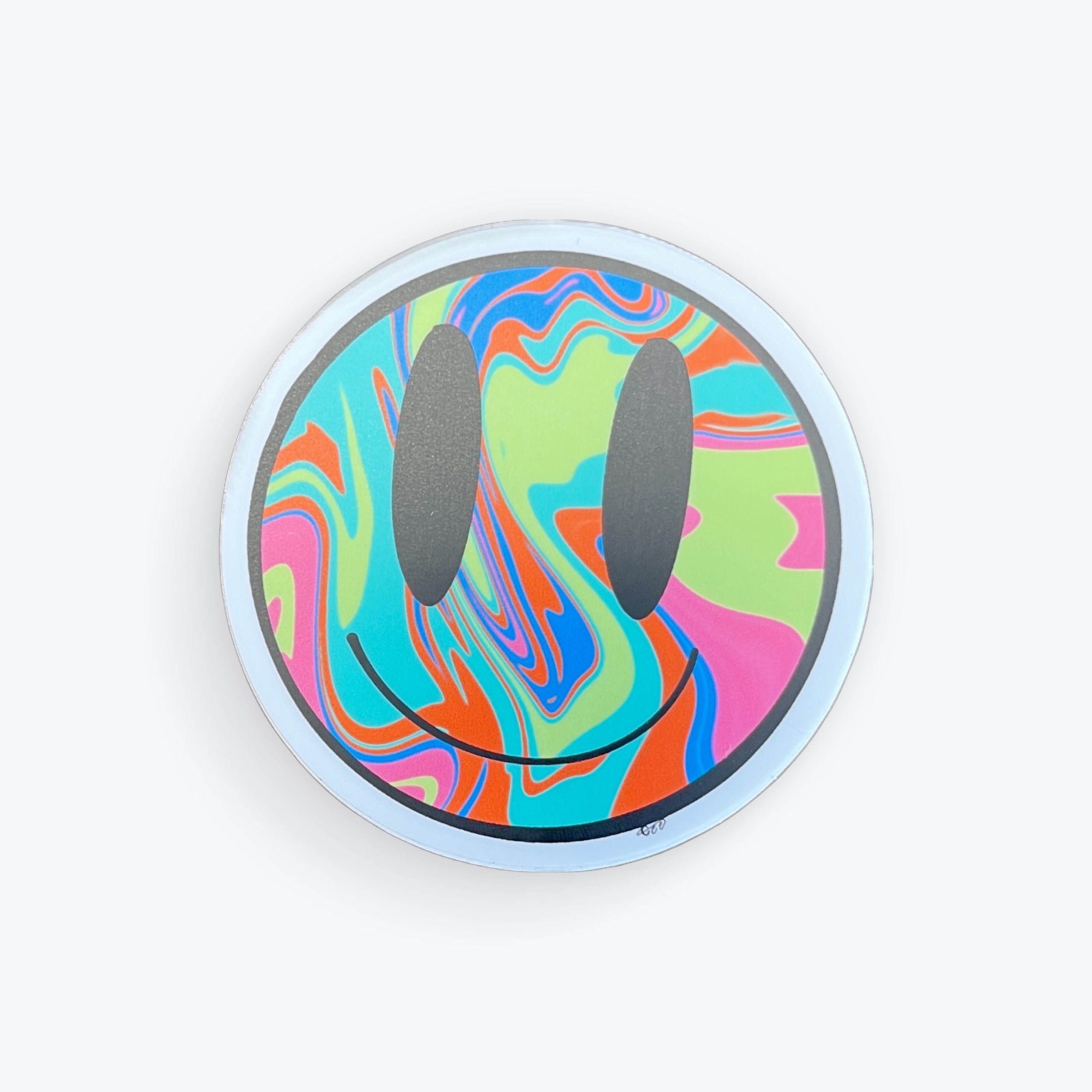 Tie Dye Smiley Face Sticker | James' Sweet Spot